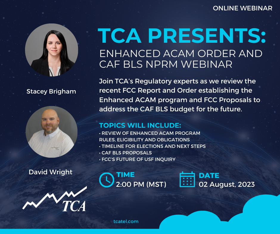 TCA Webinar - Unlocking Enhanced ACAM & CAF BLS Proposals | TCA ... TCA Webinar - Unlocking Enhanced ACAM & CAF BLS Proposals | TCA ...